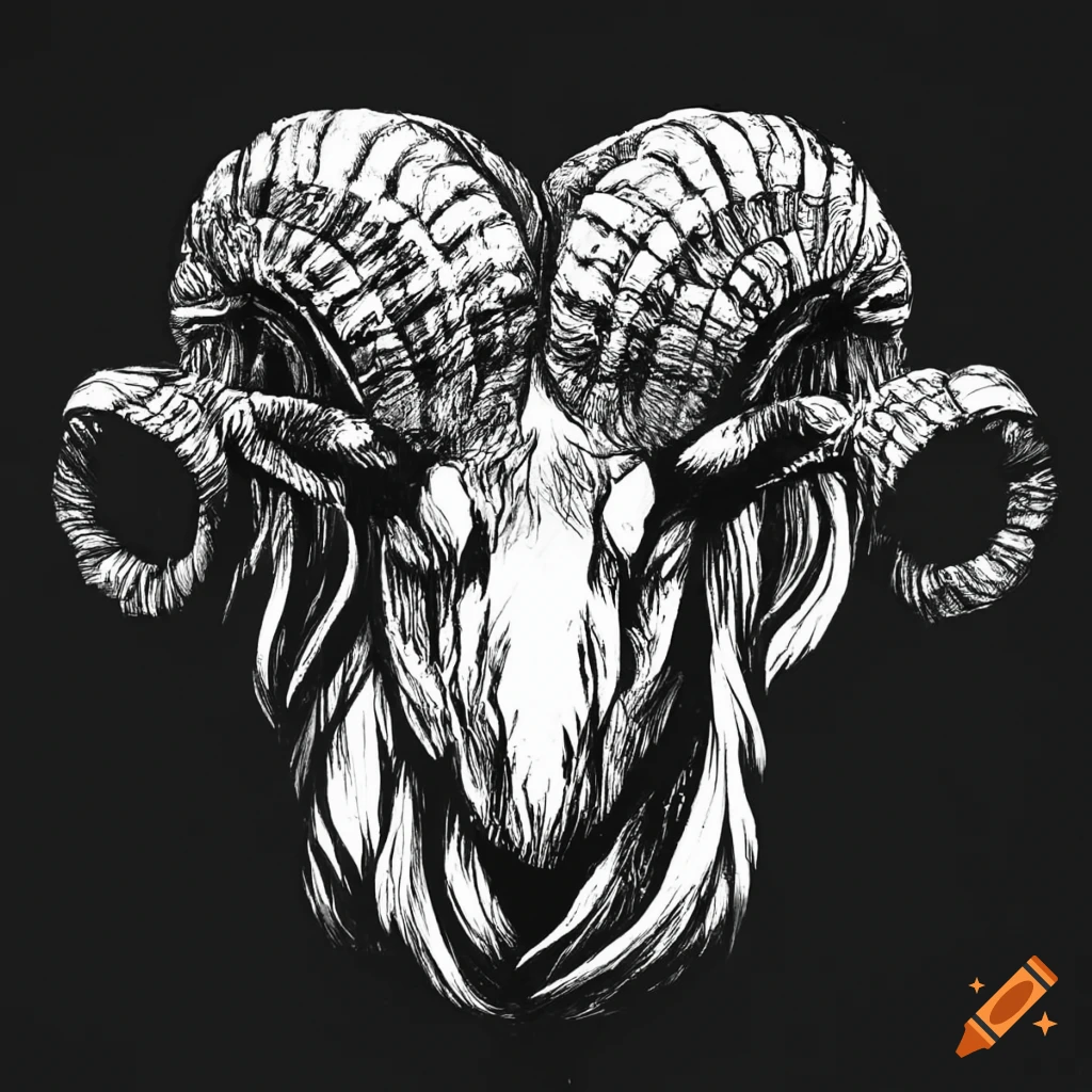 Head of a ram symbol