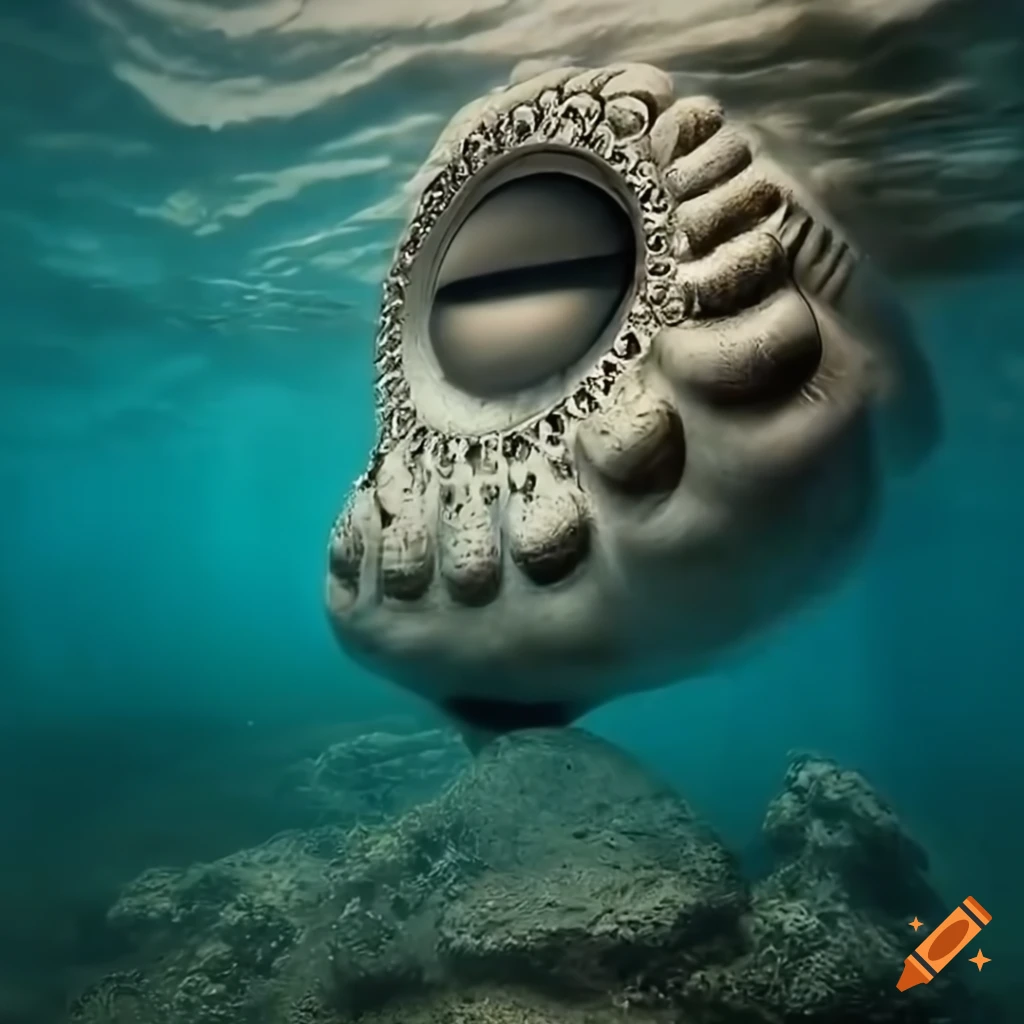 8k, Hyper Realism, Hyper Realistic, Hyper Surrealism , Steel Telephone, Underwater, Stone ...