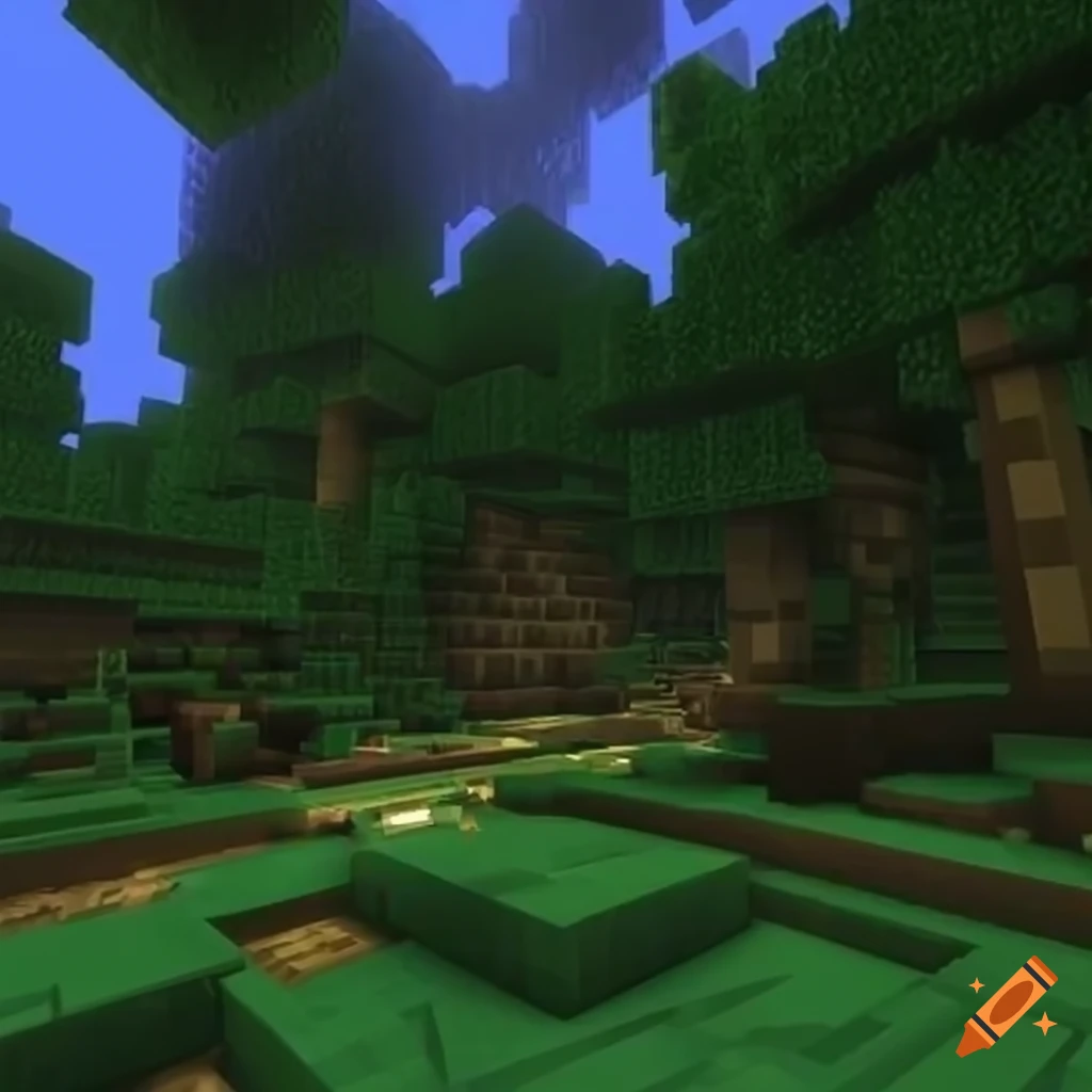 Soothing Minecraft Journey on Craiyon