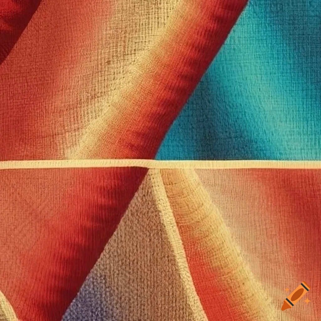 Soviet geometric gradient textile on Craiyon