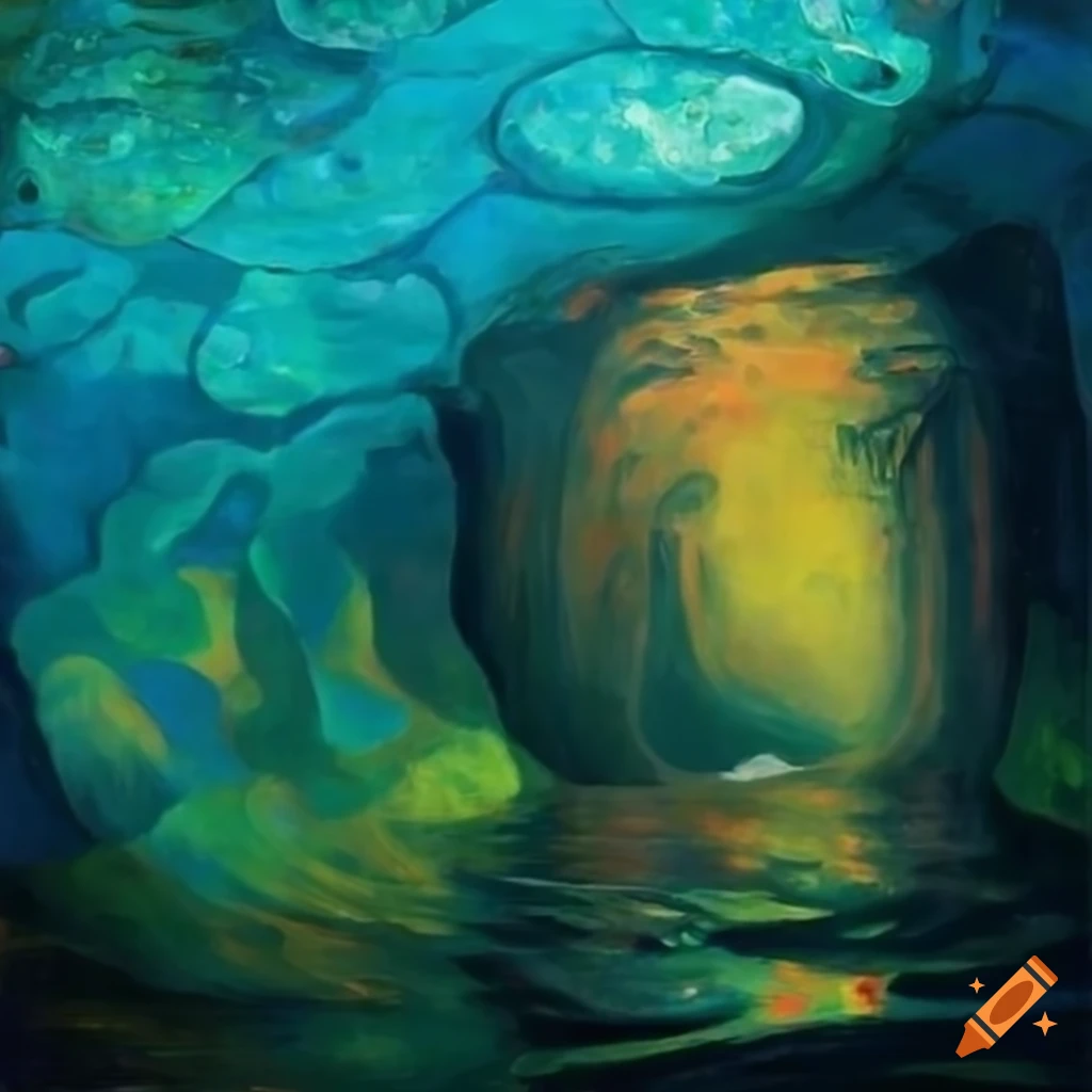 A mesmerizing underwater scene with reflective snake scales underwater ...