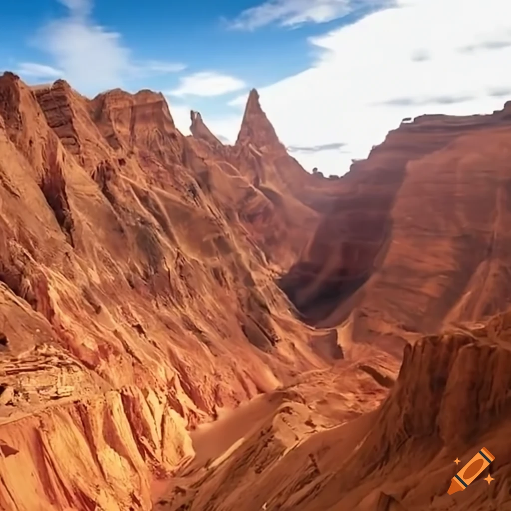 Exploring extreme terrain on Craiyon