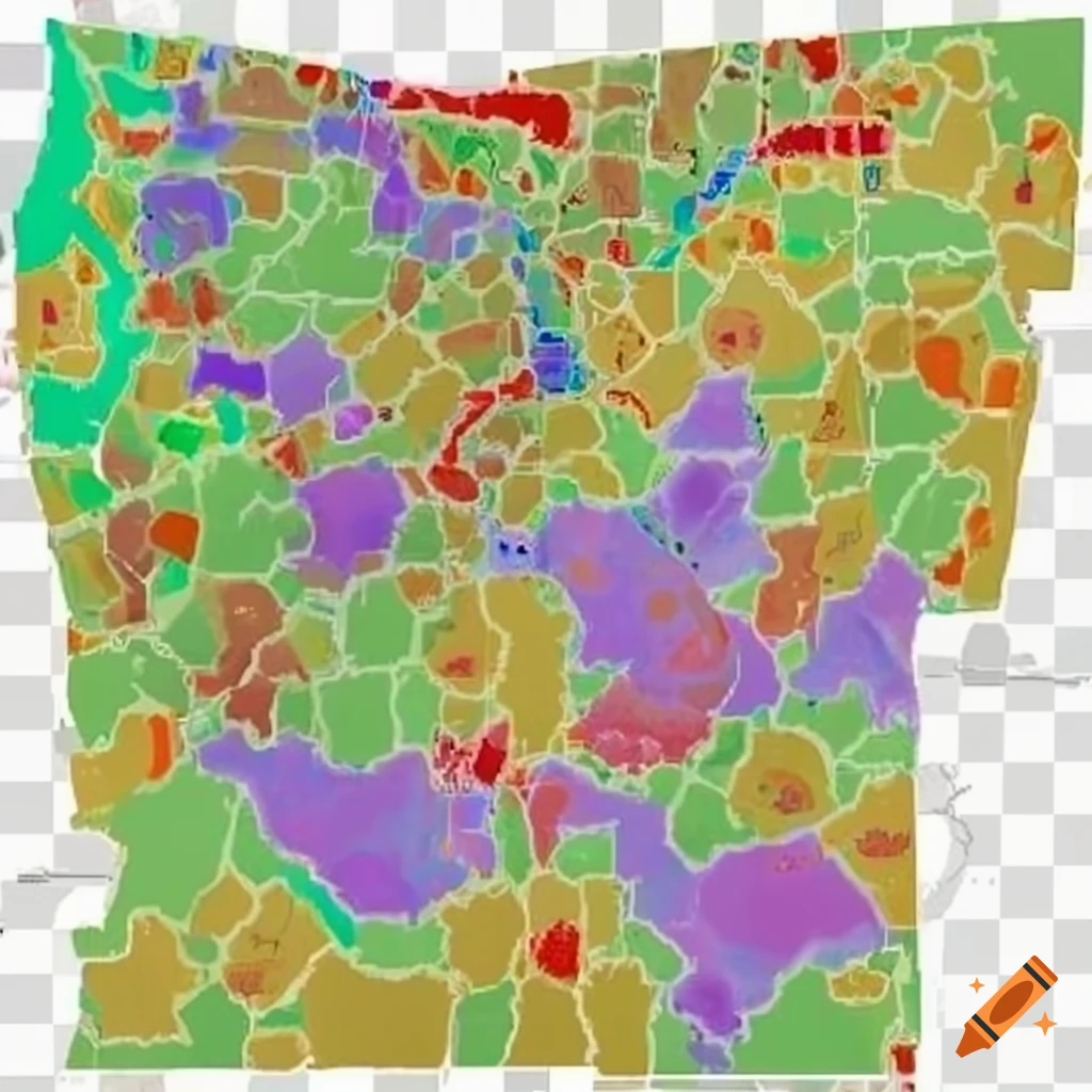 Infection map on Craiyon