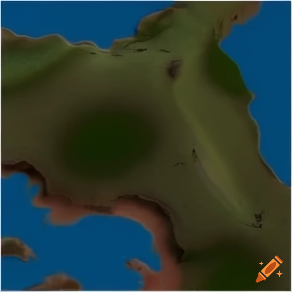 Terrain editing on Craiyon