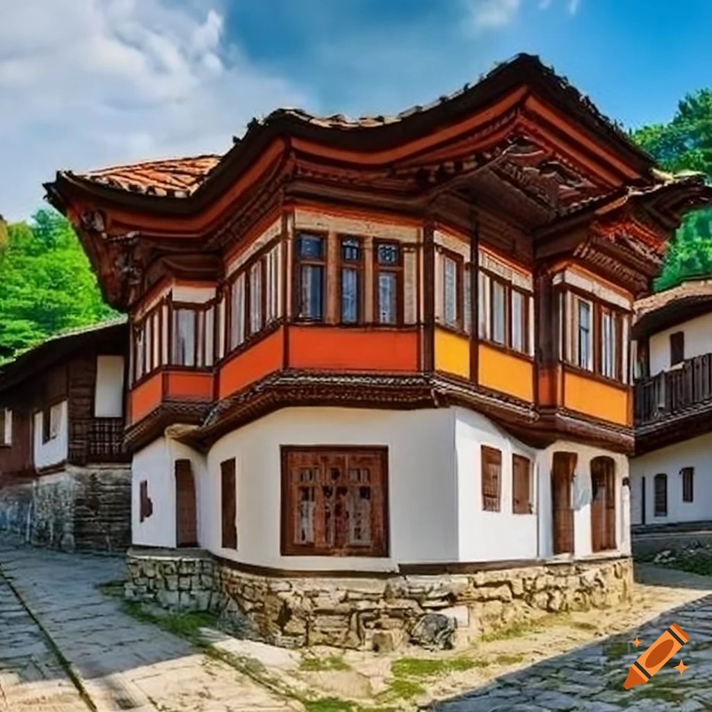 A fusion of traditional Bulgarian architecture and traditional Japanese ...
