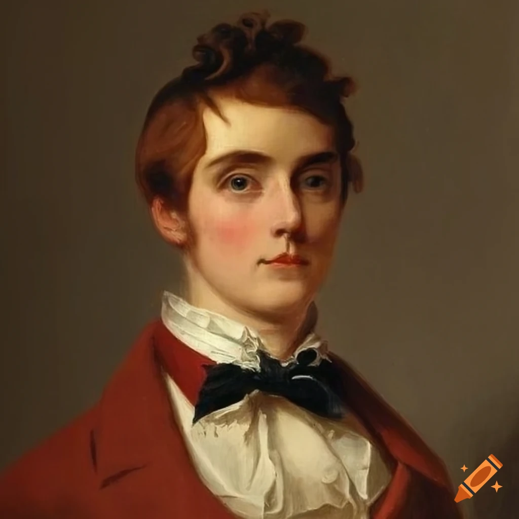 A portrait by george peter alexander healy, 1842 on Craiyon