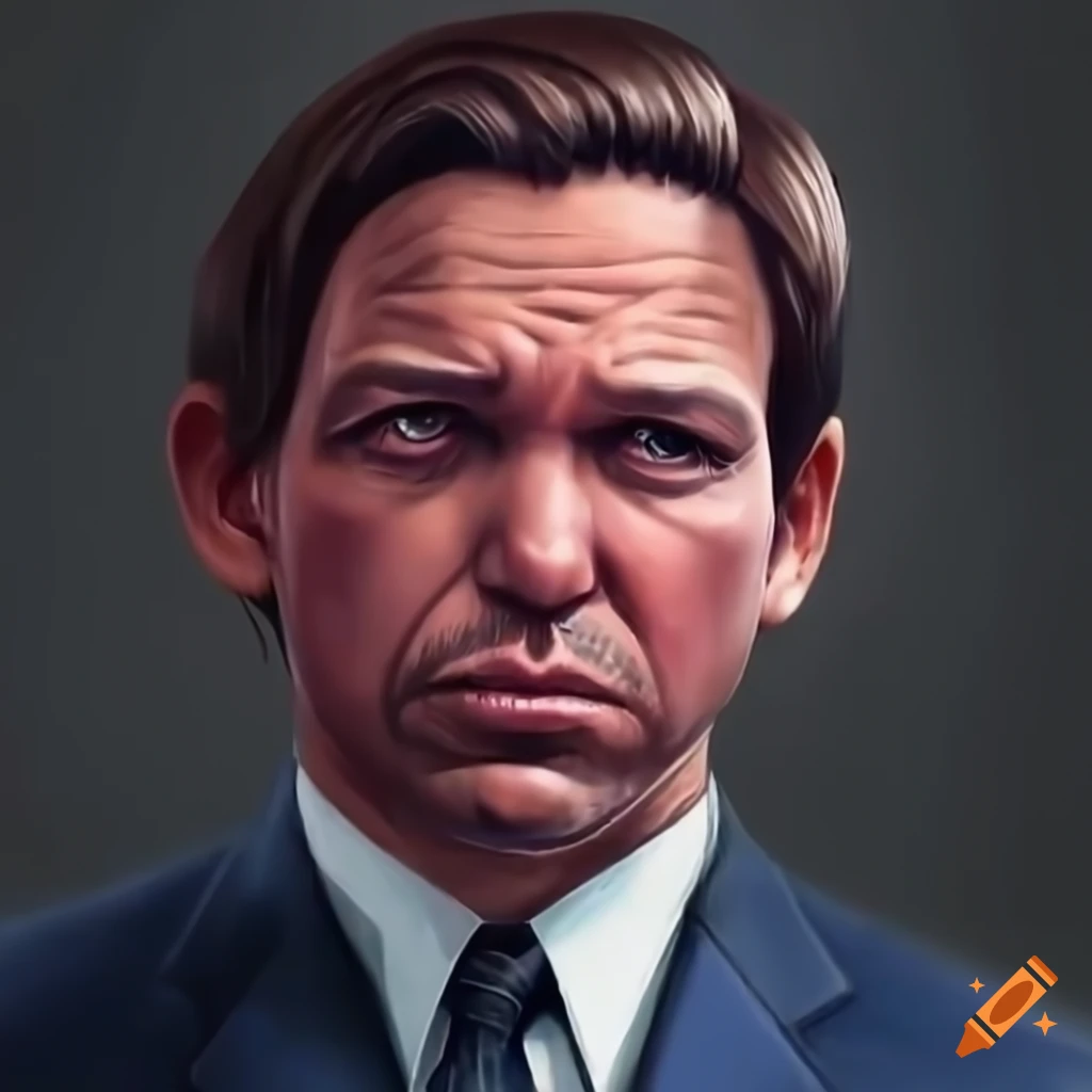 Ron DeSantis, acts like donald trump, wearing make America great again ...