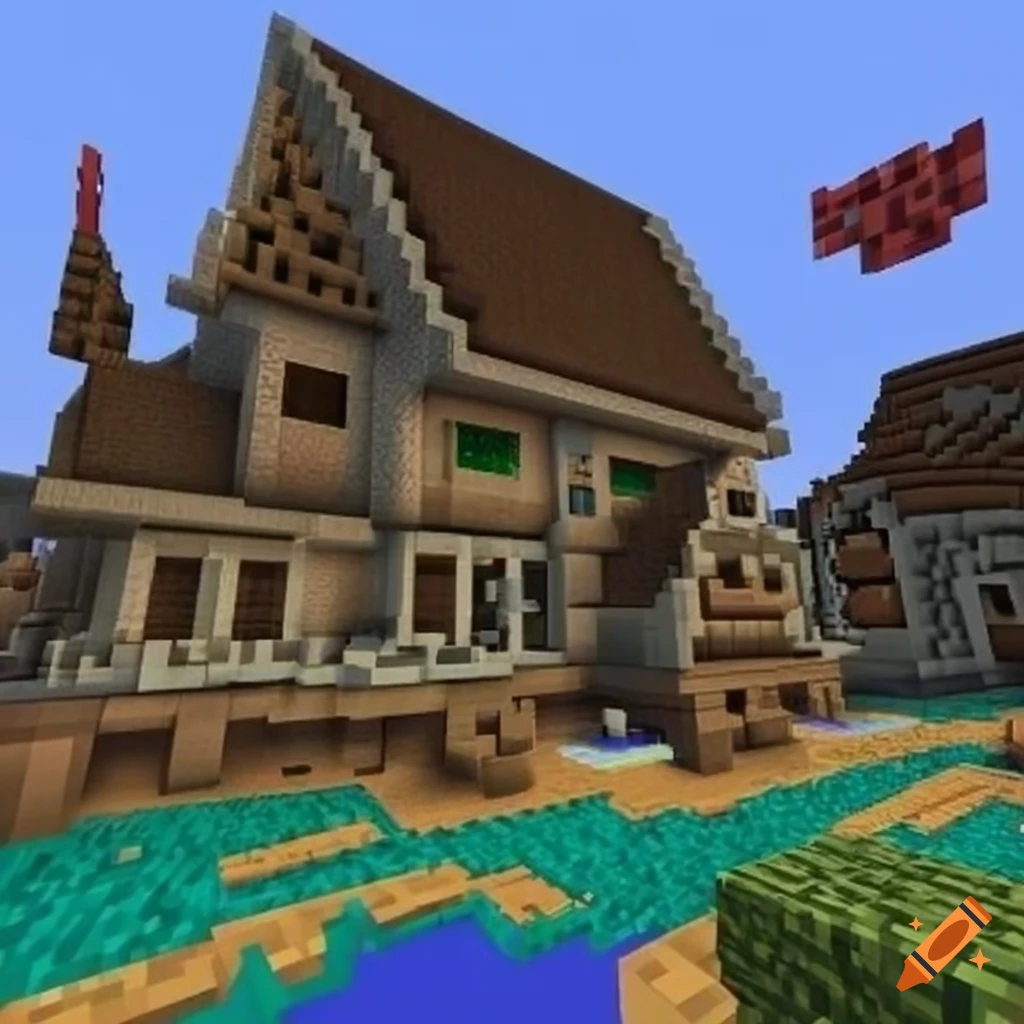 Captivating minecraft world