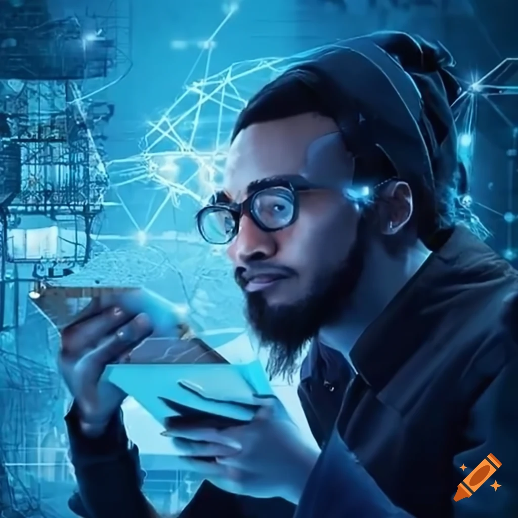 Network and telecommunication engineer student on Craiyon