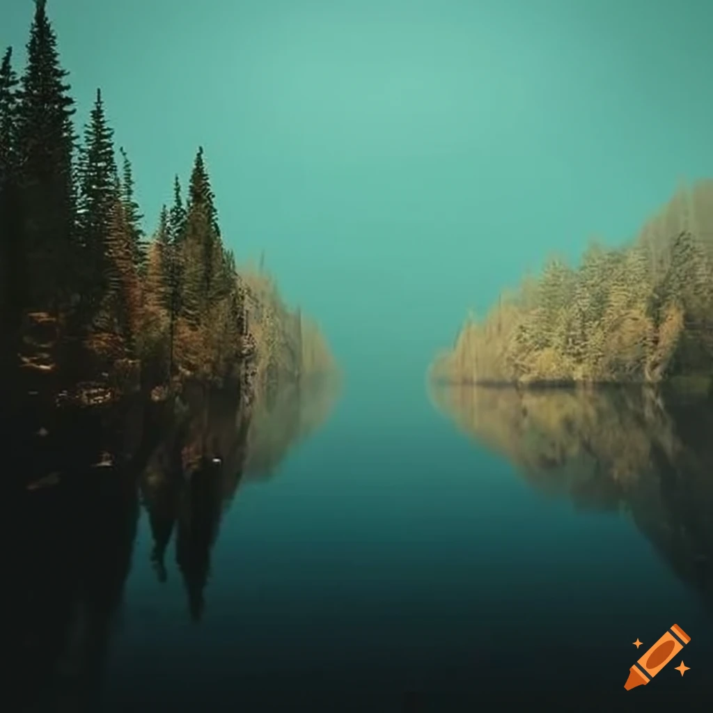 Open lake on Craiyon