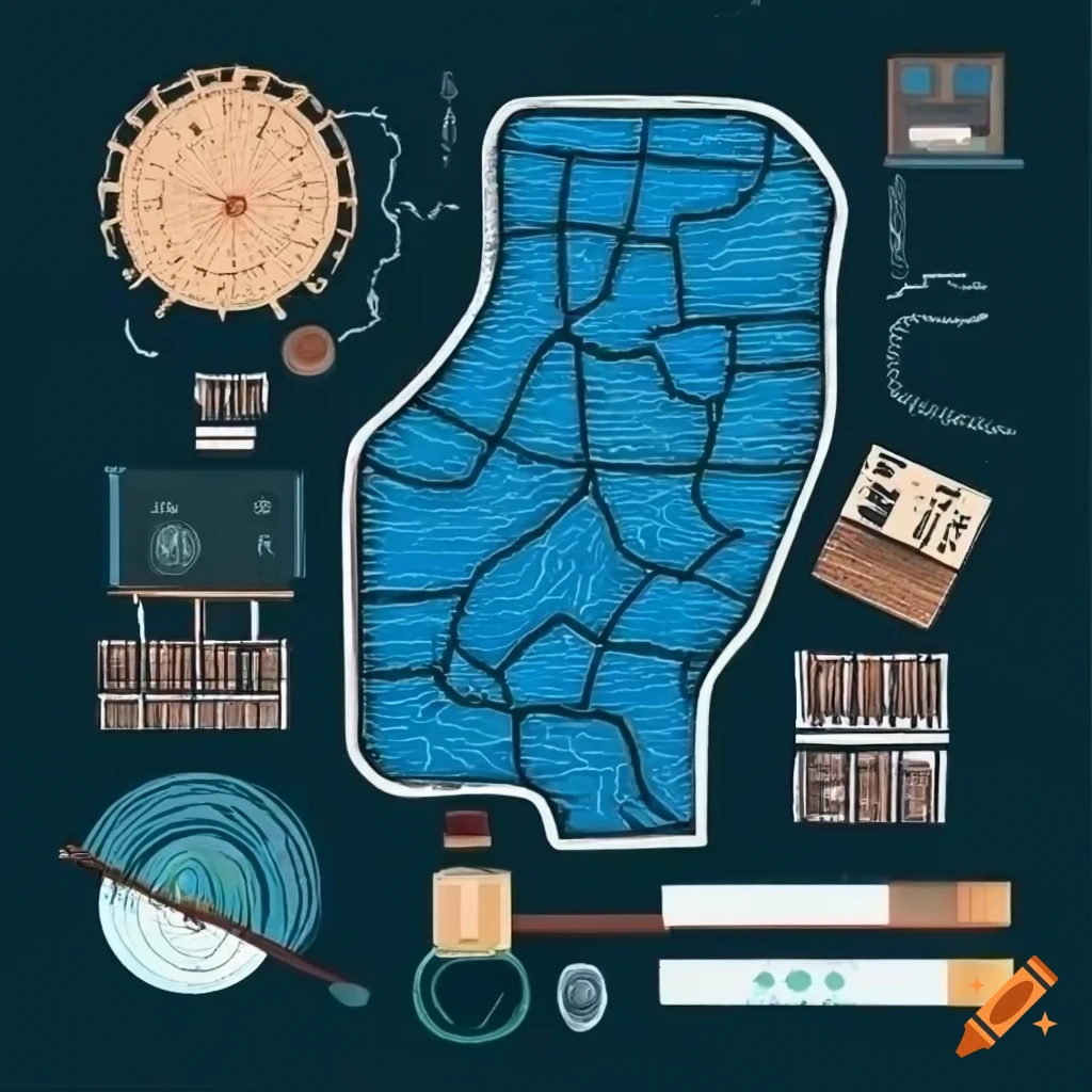 Customizable maps on Craiyon