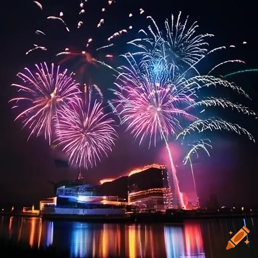 Dazzling fireworks at khoo teck puat hospital