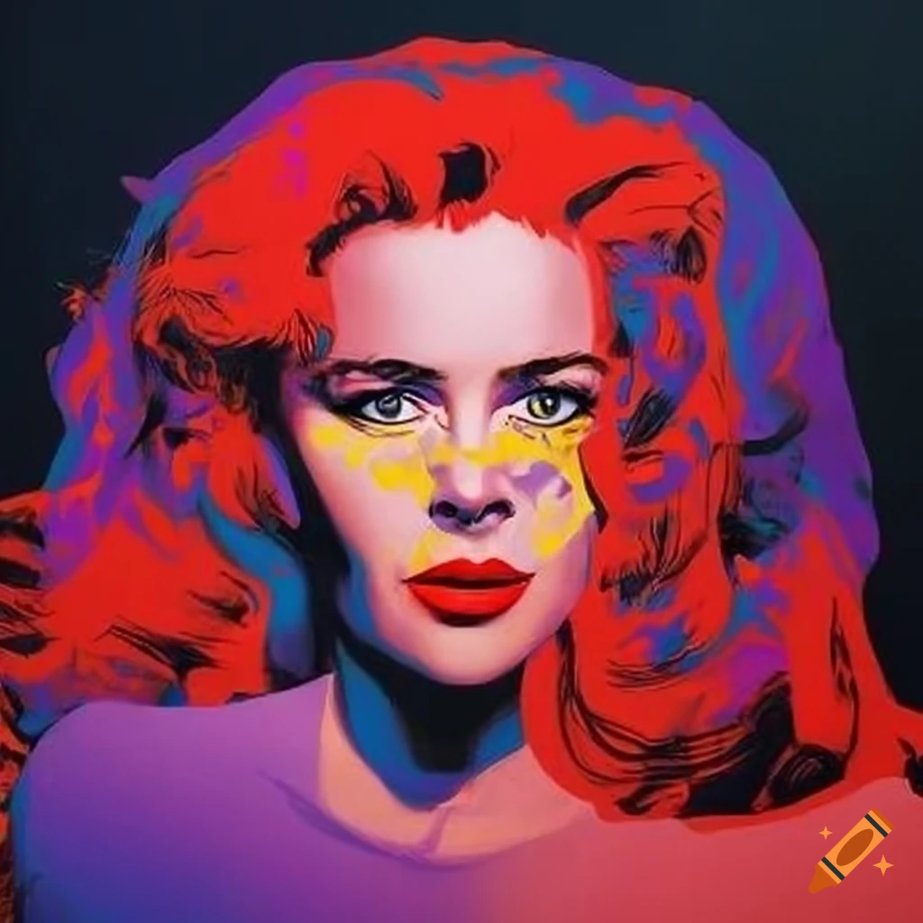 Bright and bold pop art masterpiece