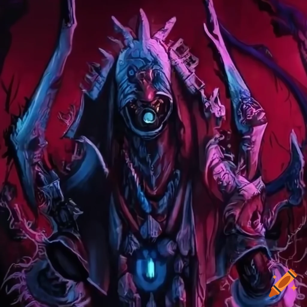 Techno lich on Craiyon