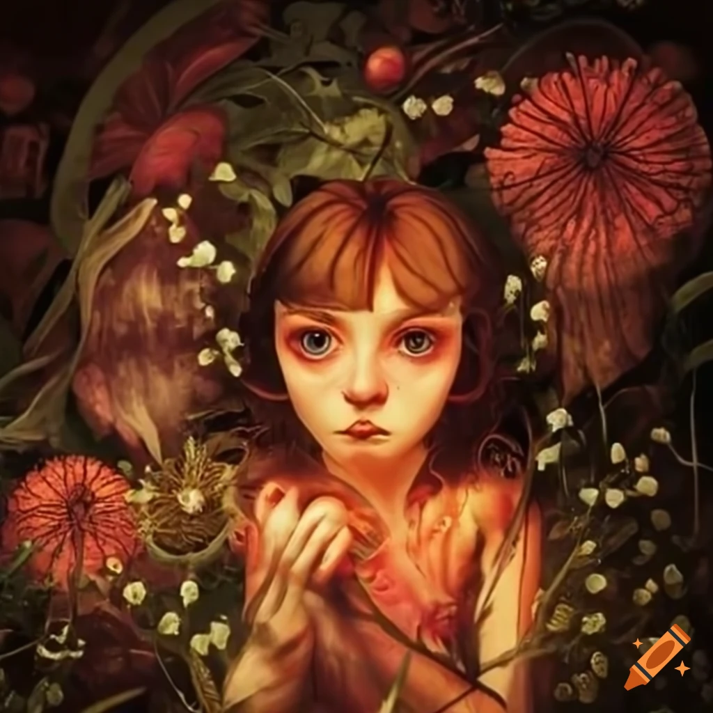 Fantastic dark Lewis Carol Alice au pays des merveilles champigons ...