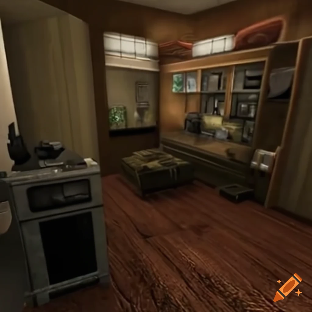 A 3D Apartment with the Call of Duty Black Ops Uniform as an Xbox 360 ...