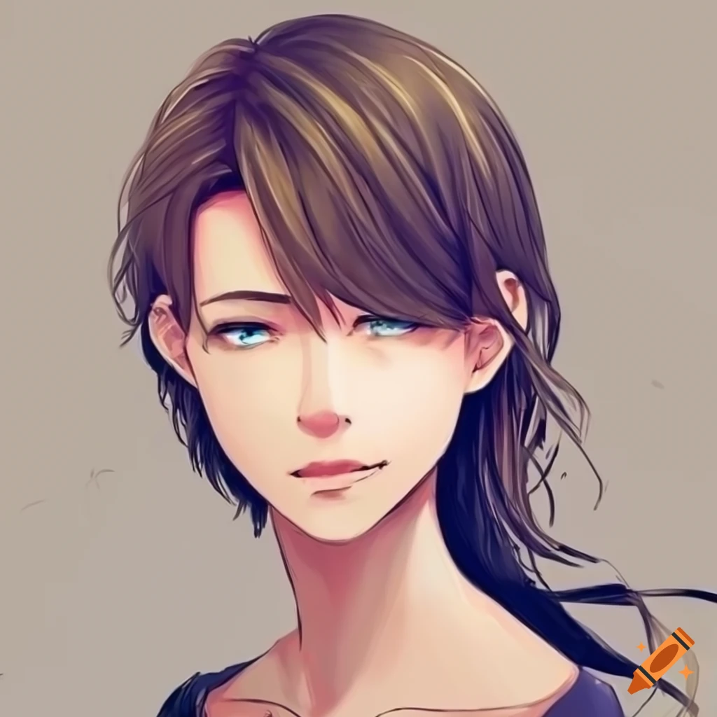 A handsome tomboyish girl