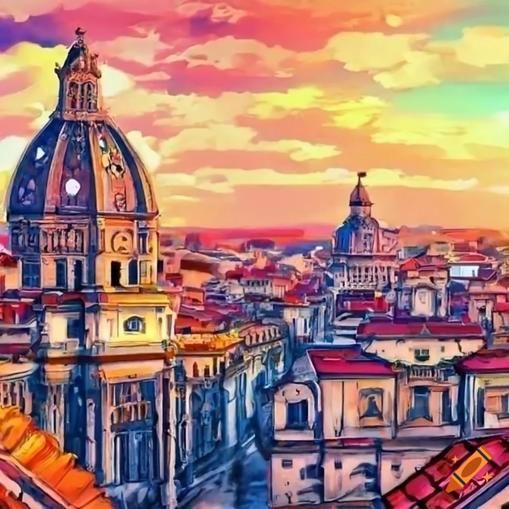 Fantasy city italian renaissance style epic scale aerial view on Craiyon