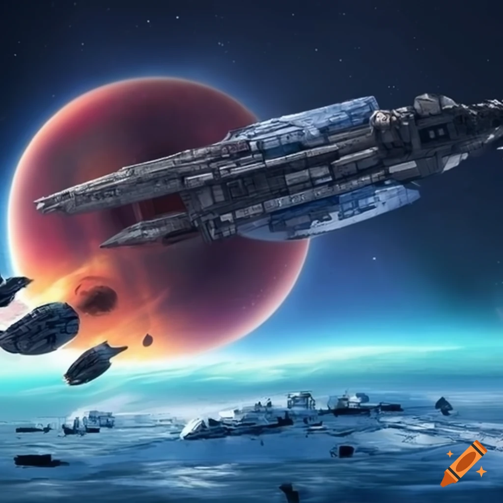 Floating Spaceship Wreck