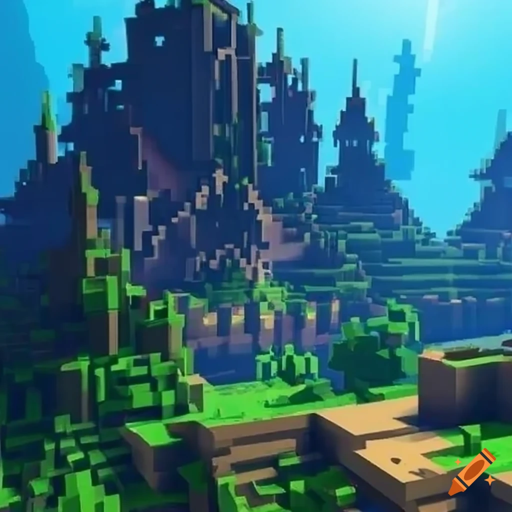 Transforms minecraft servers on Craiyon