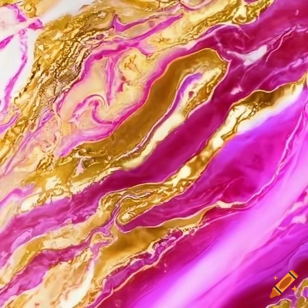 Fuchsia marble with gold on Craiyon