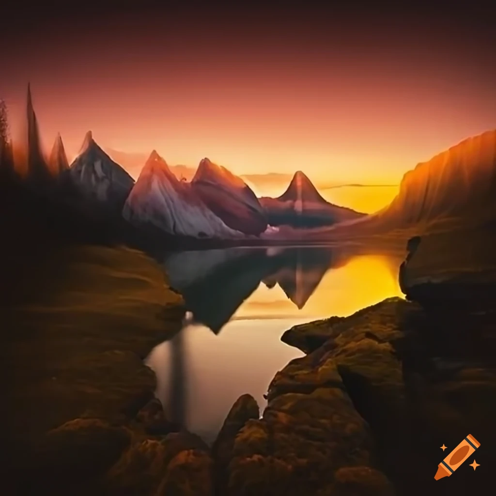 Encounter unique landscapes on Craiyon