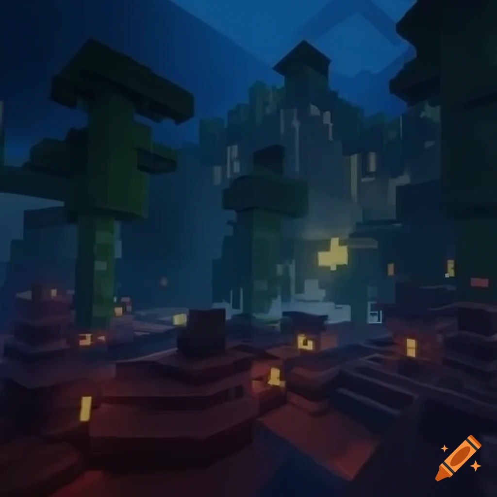 Collection-based minecraft servers on Craiyon