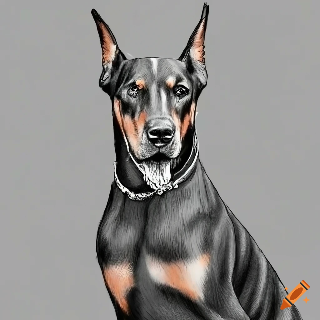 Doberman Drawing