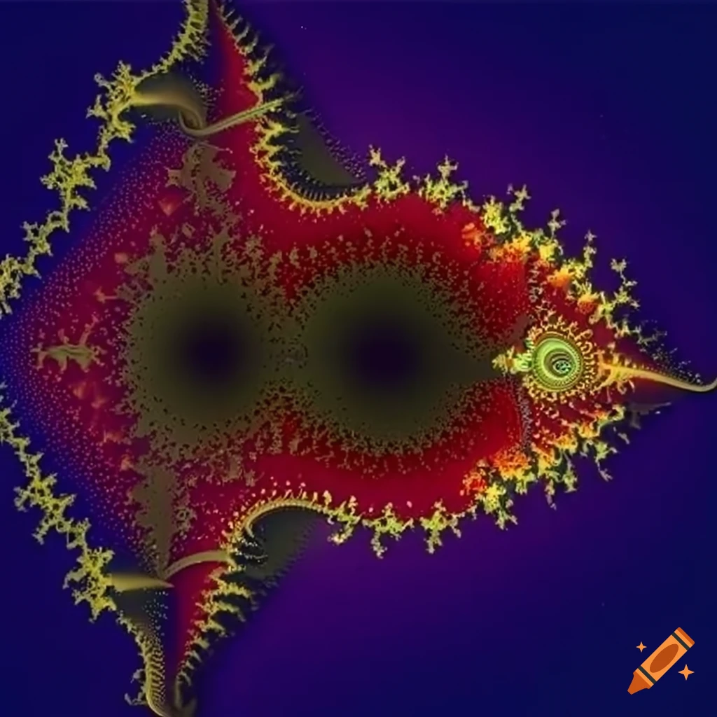 Thai art mandelbrot on Craiyon