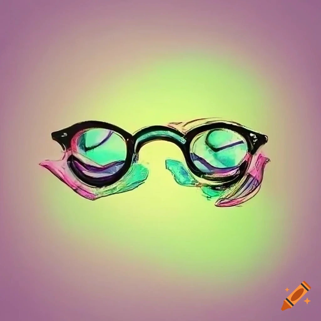 Random glasses, wild and crazy unusual glasses, eccentric on Craiyon