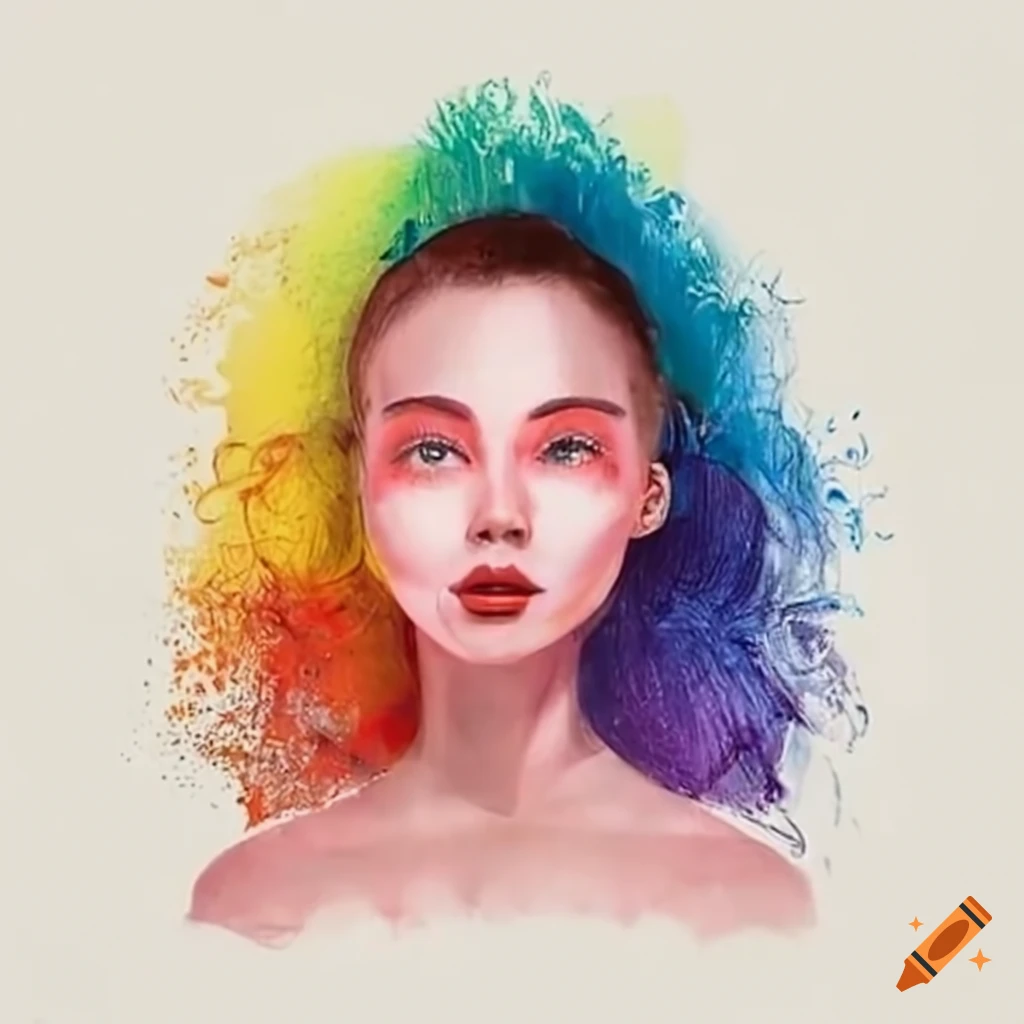 Applying Makeup Drawing | Saubhaya Makeup