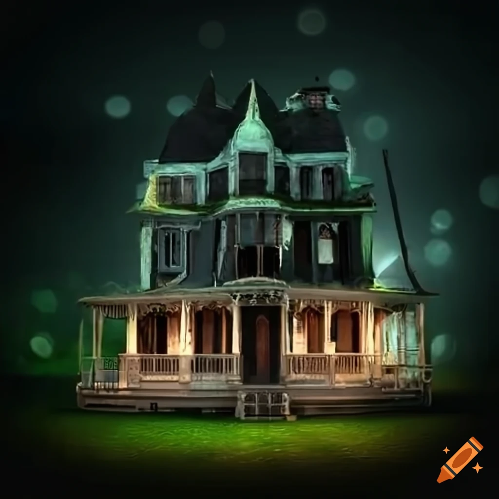 Haunted house beetlejuice 3d render on Craiyon