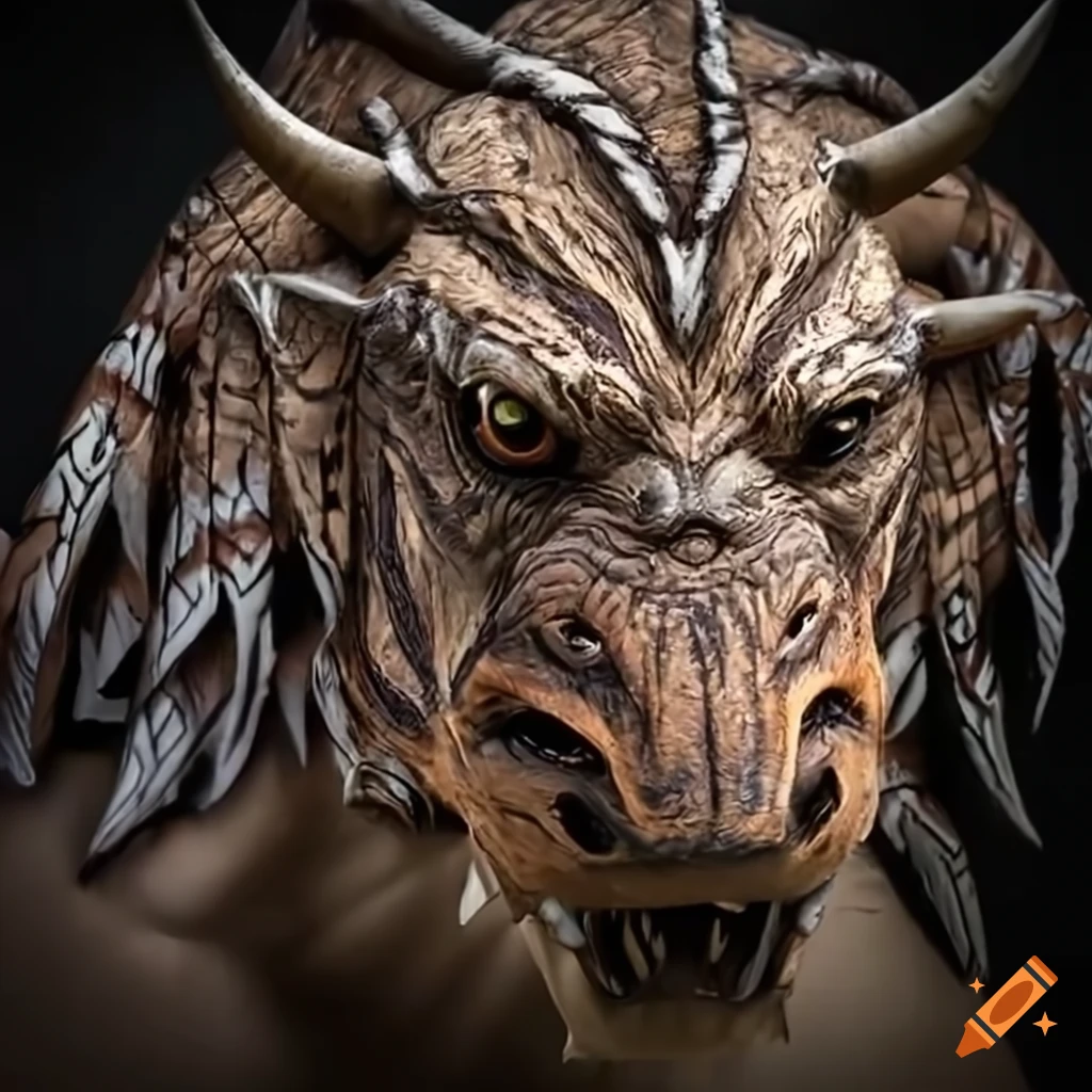 Large tribal beastly creature, ultra detailed