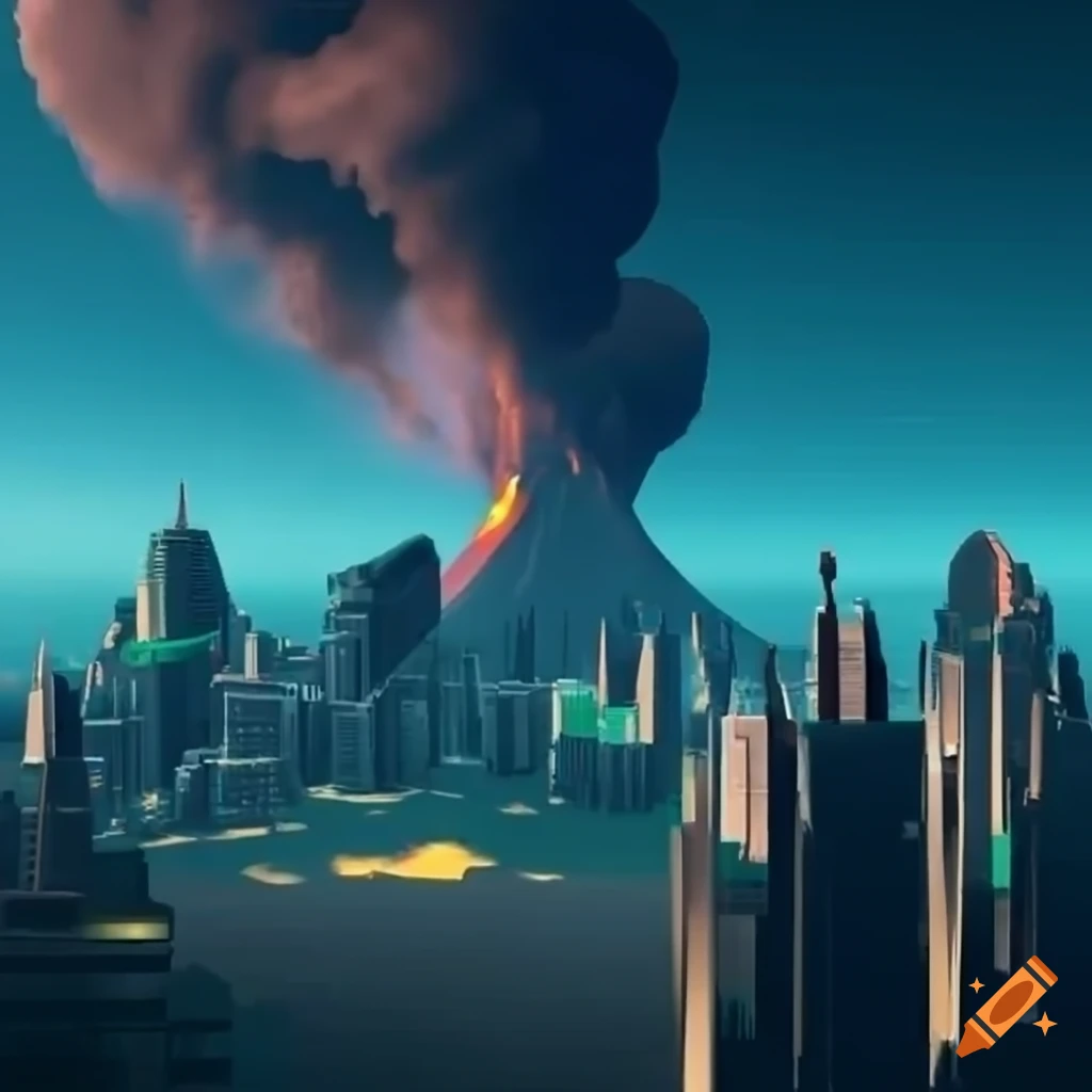 Imagine an urban landscape scene set in the virtual world of City ...