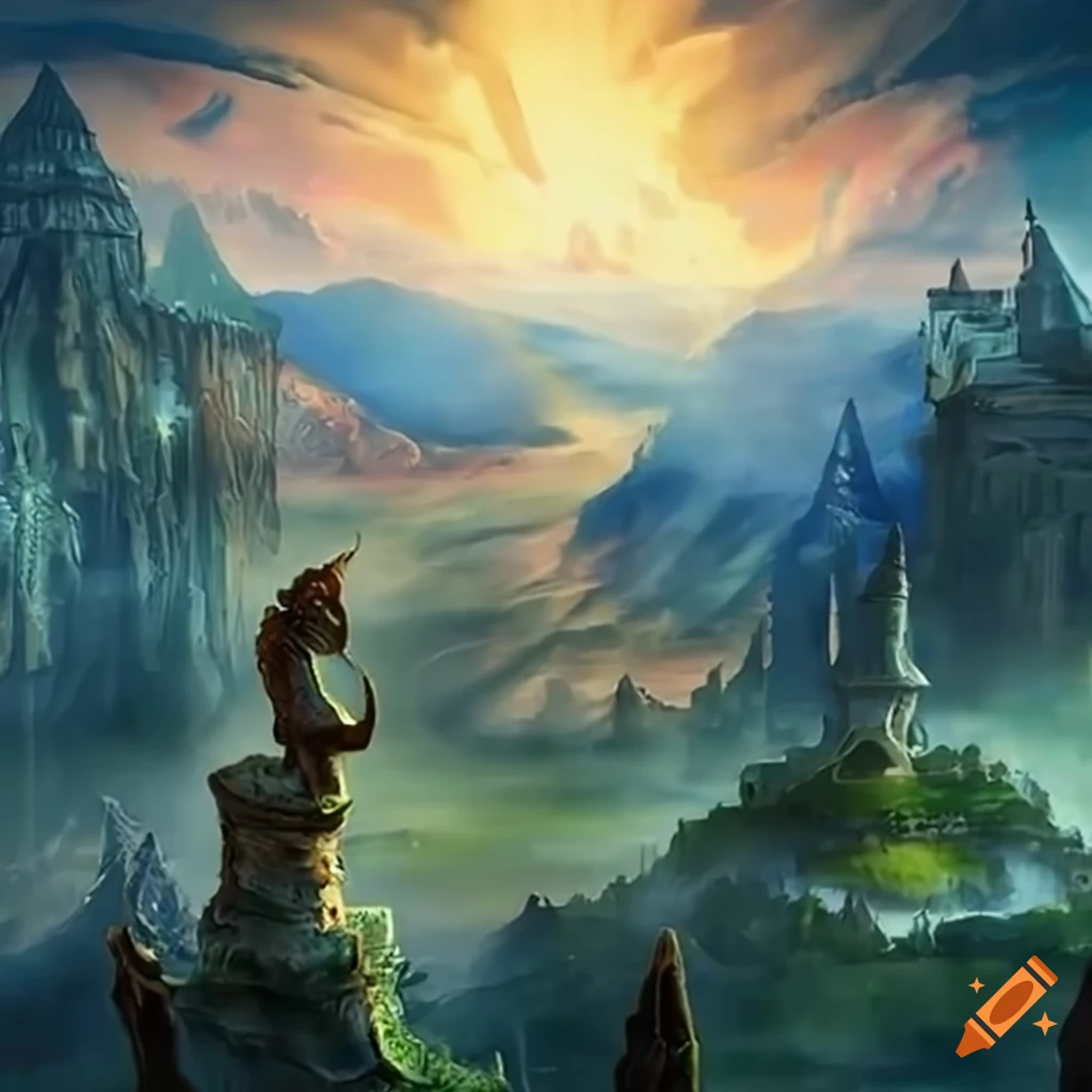 Explore fantasy realms on Craiyon