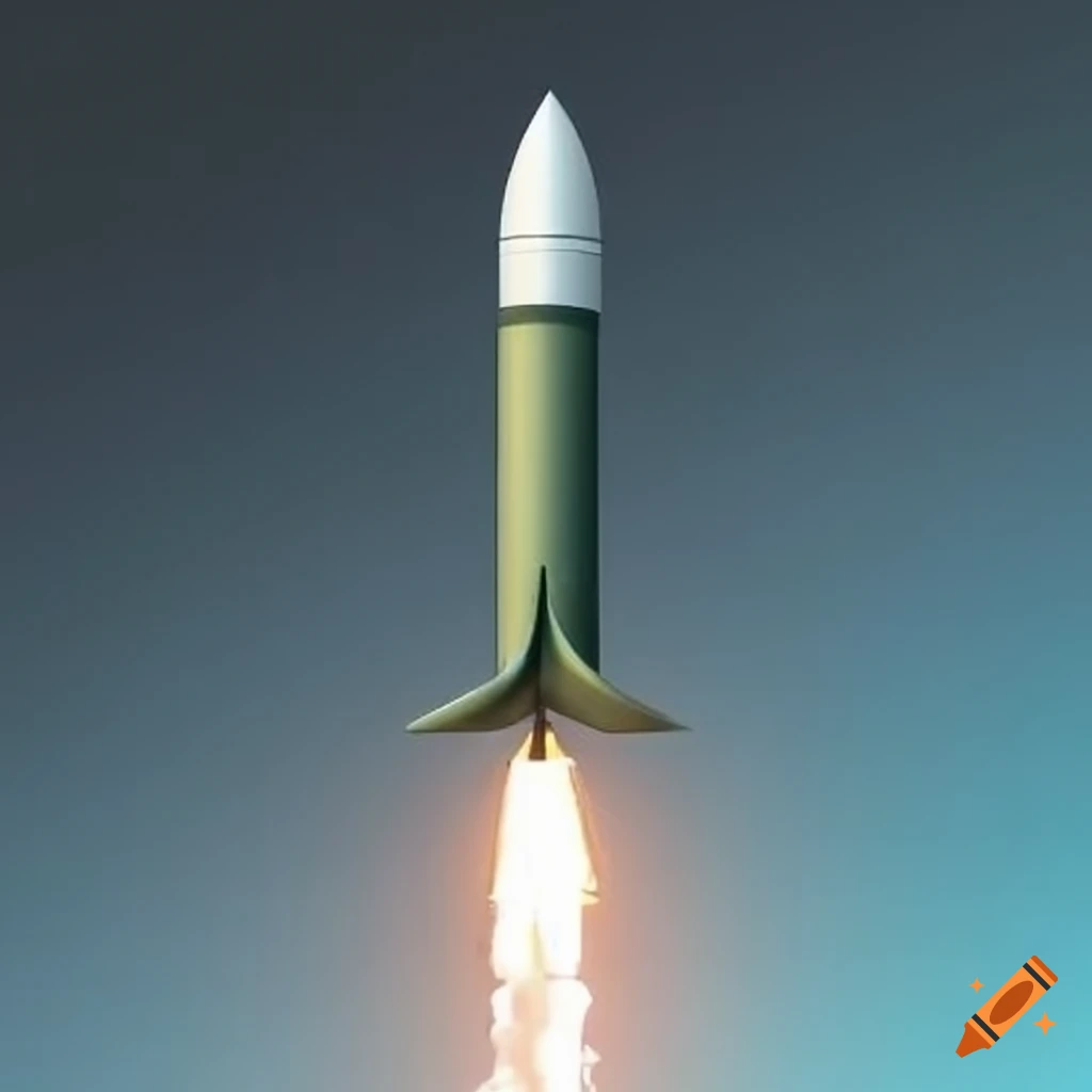 Military rocket on Craiyon