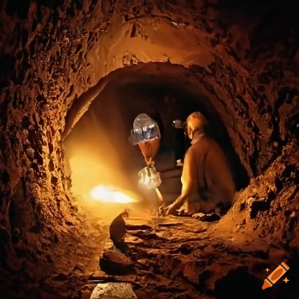 Manual mining on Craiyon