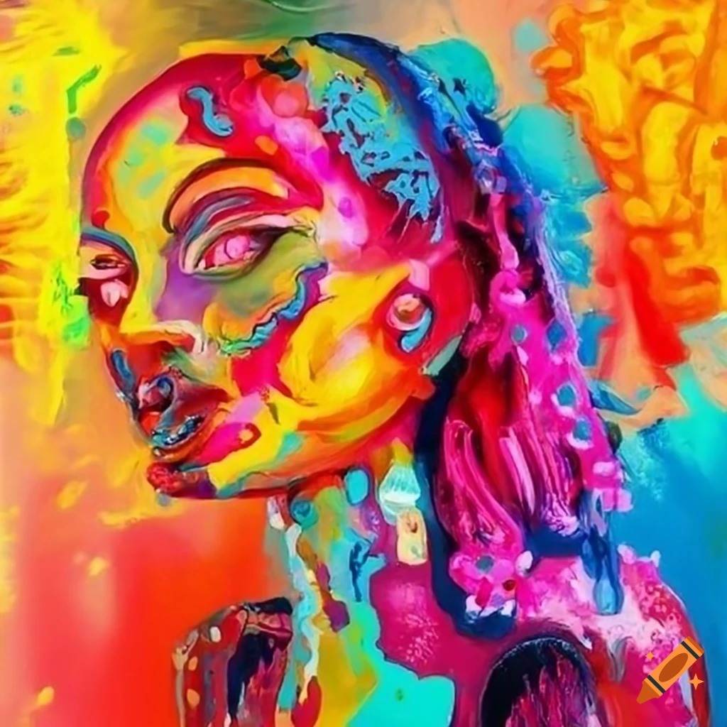 Vibrant art form on Craiyon