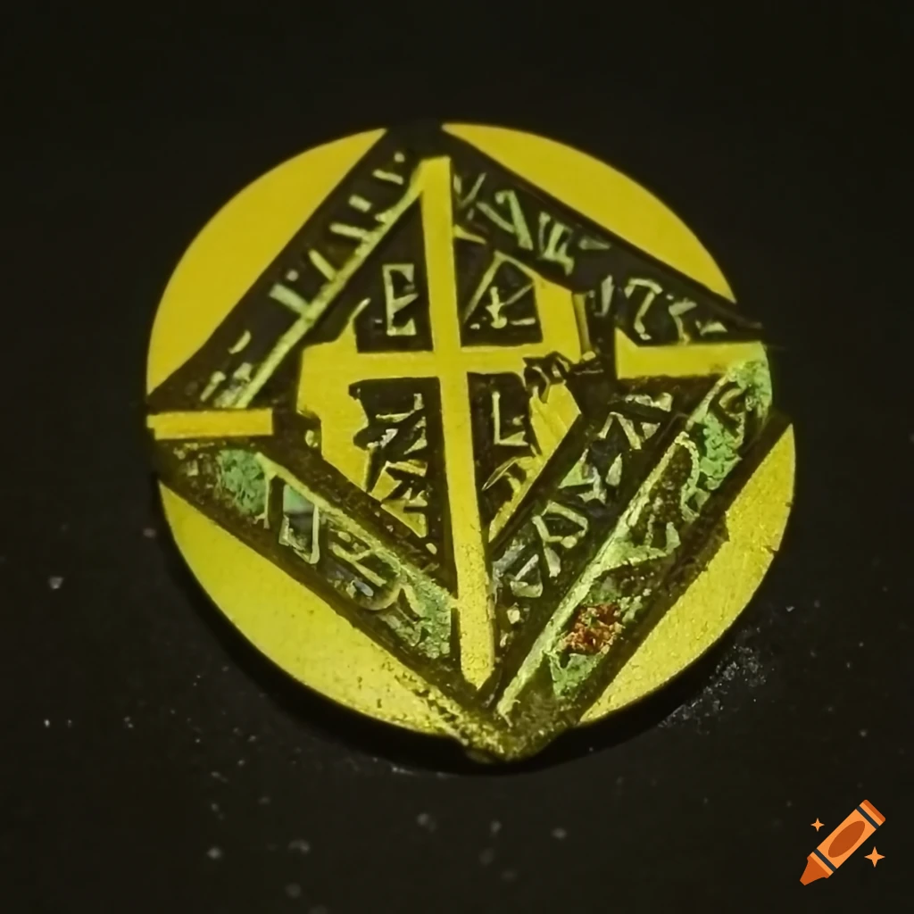 A rune based on the runes of the necrons from 40k on Craiyon