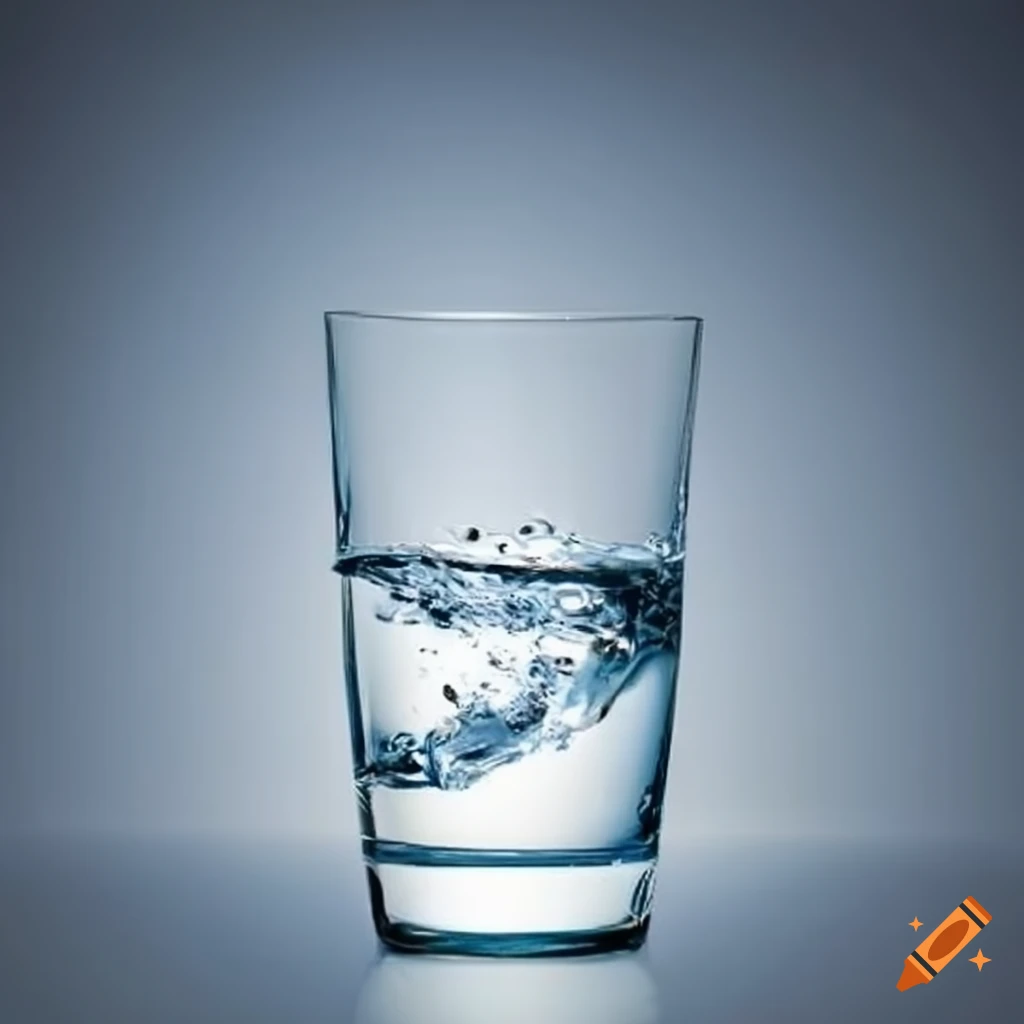 A full glass with water on Craiyon