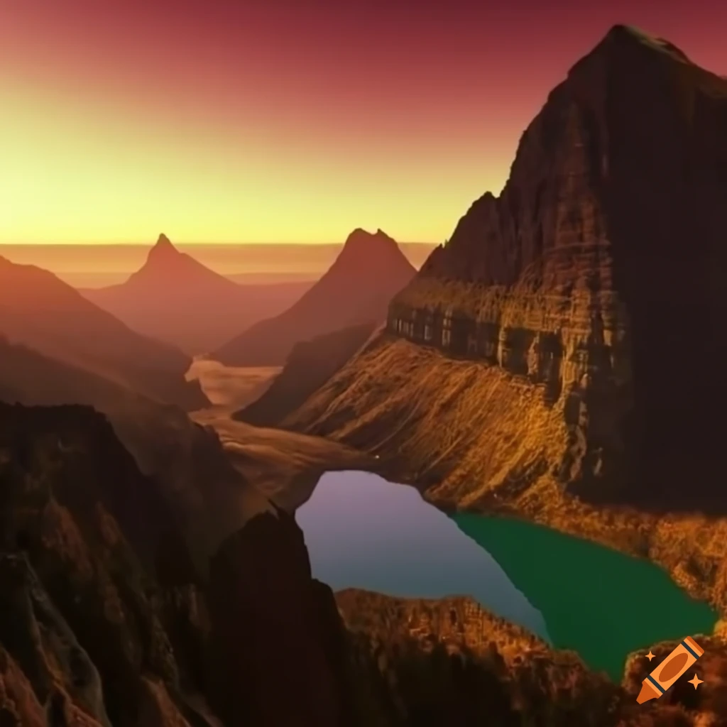 Breathtaking virtual landscapes on Craiyon