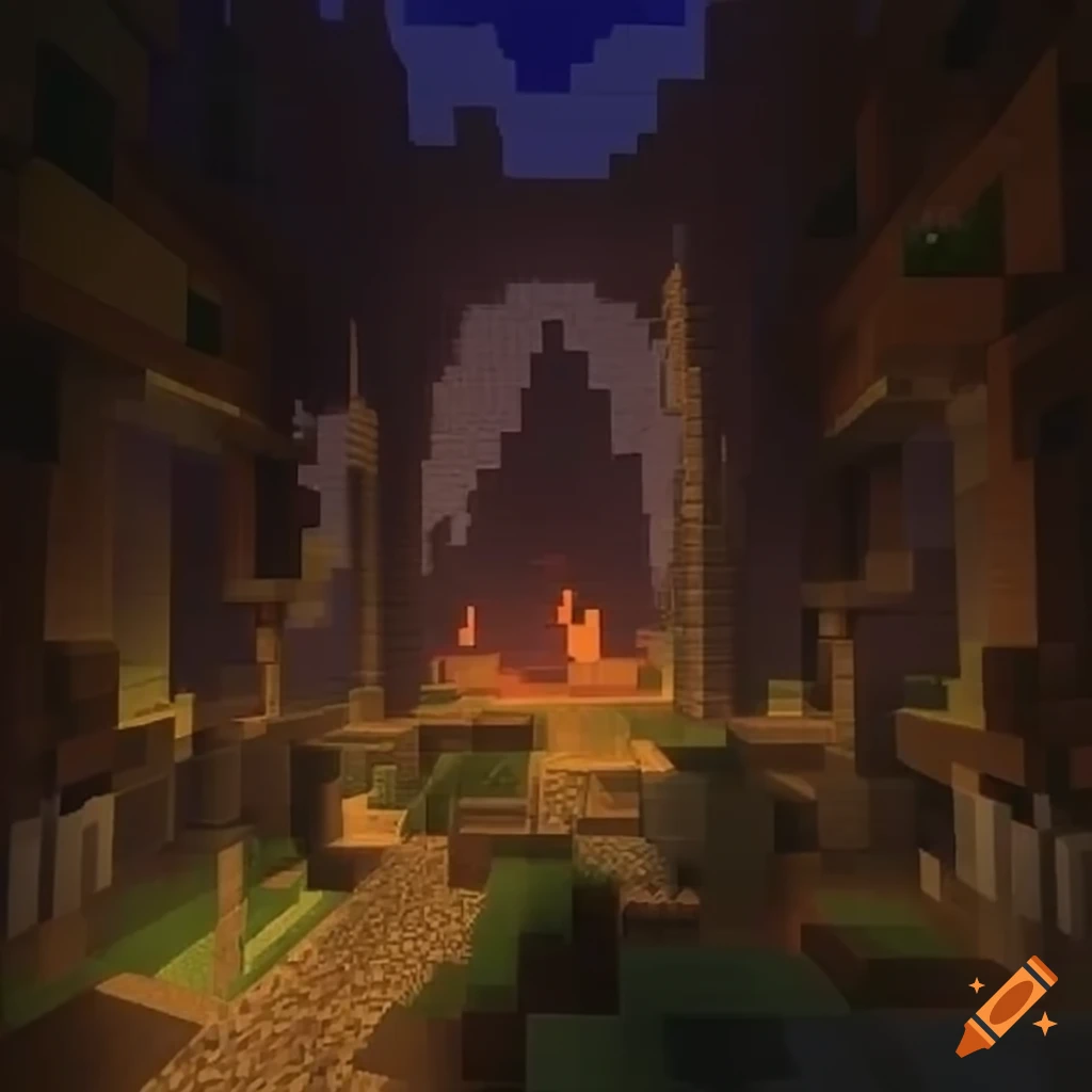 Exploring minecraft build