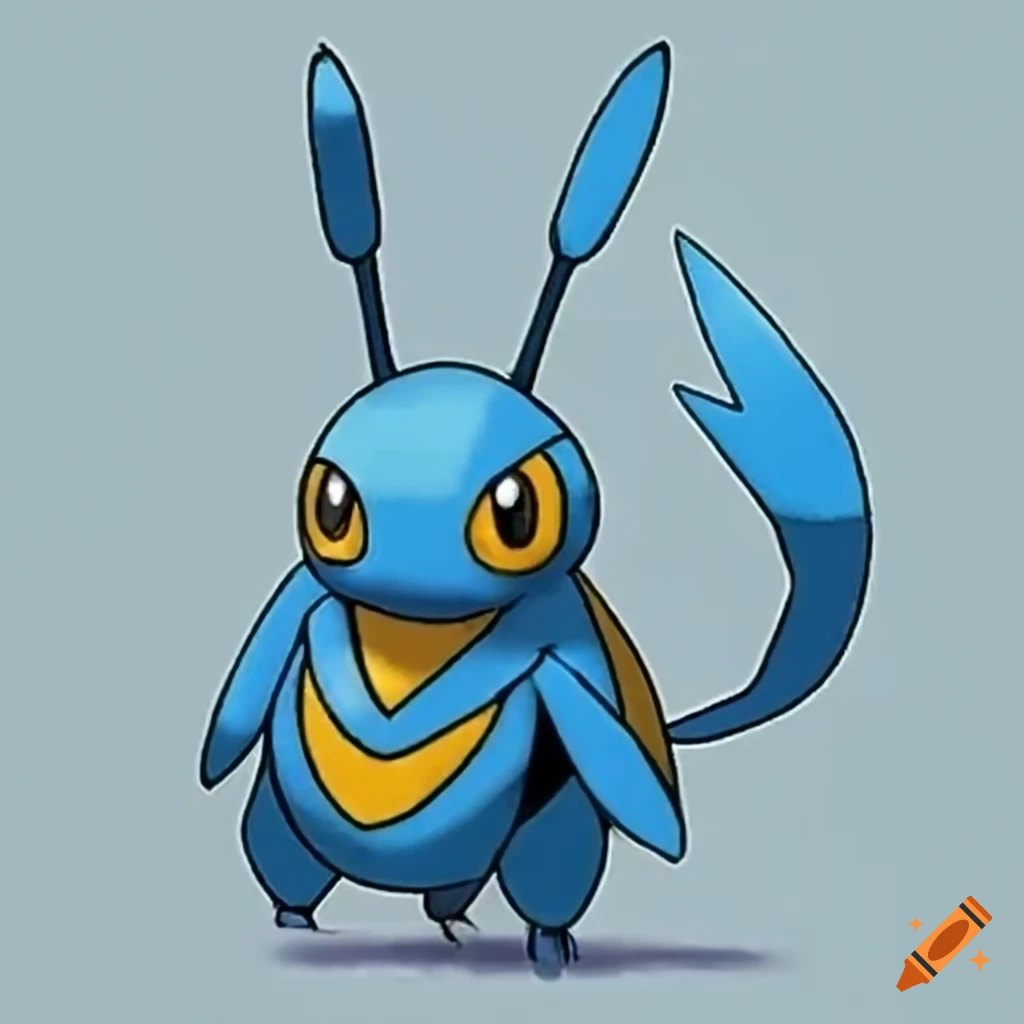 Electrical bug type new skyblue pokemon