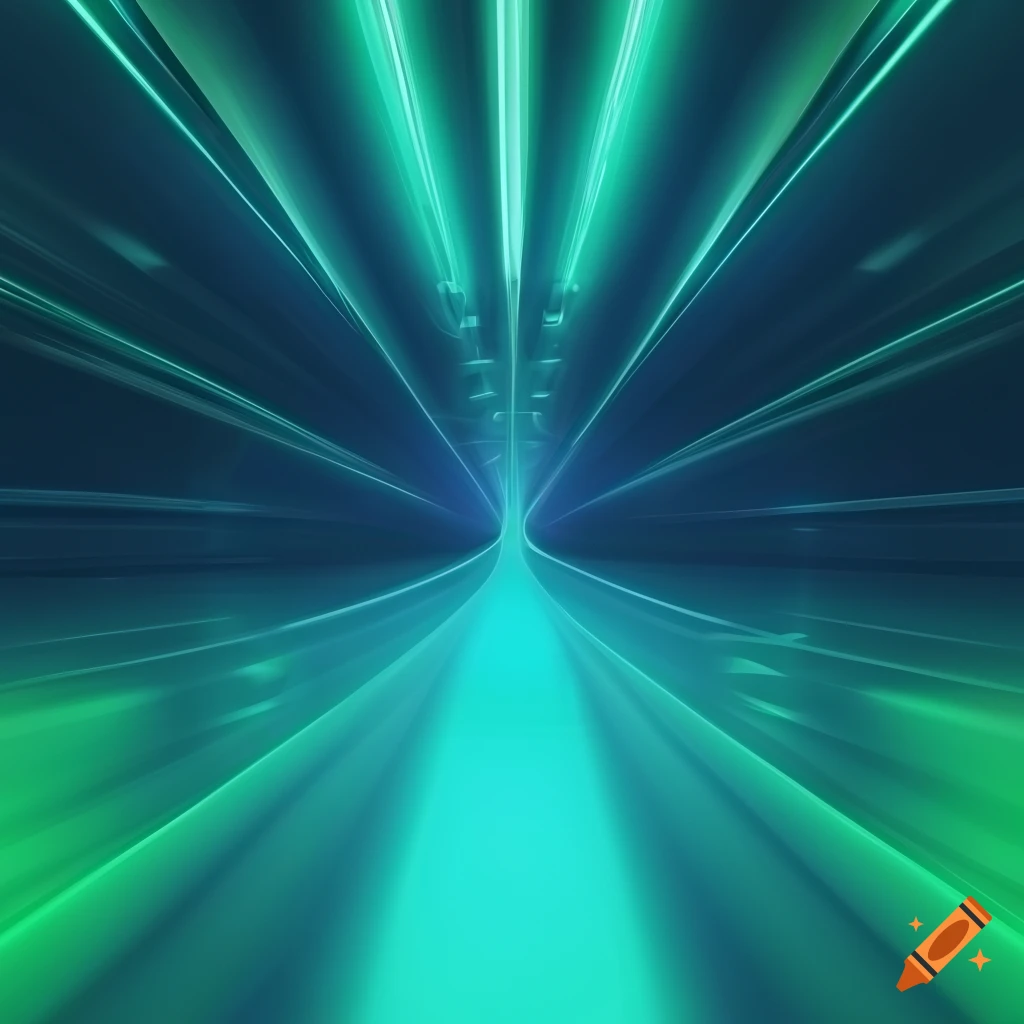 Neon green futuristic art background on Craiyon