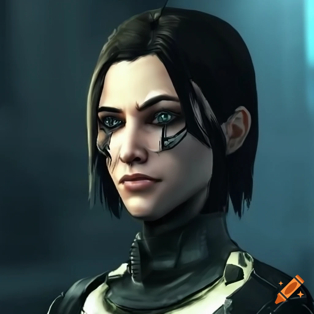 Deus ex, game, jc denton as female on Craiyon