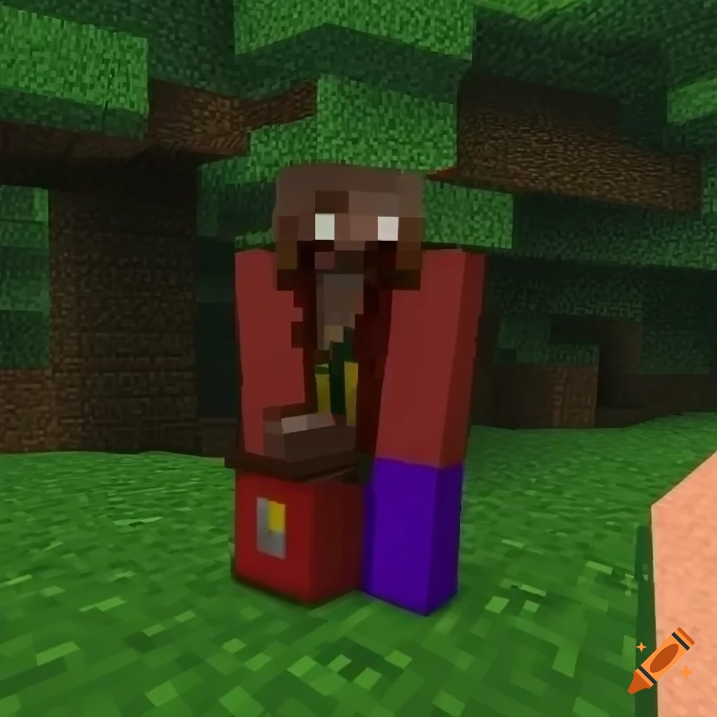 Specific minecraft players on Craiyon