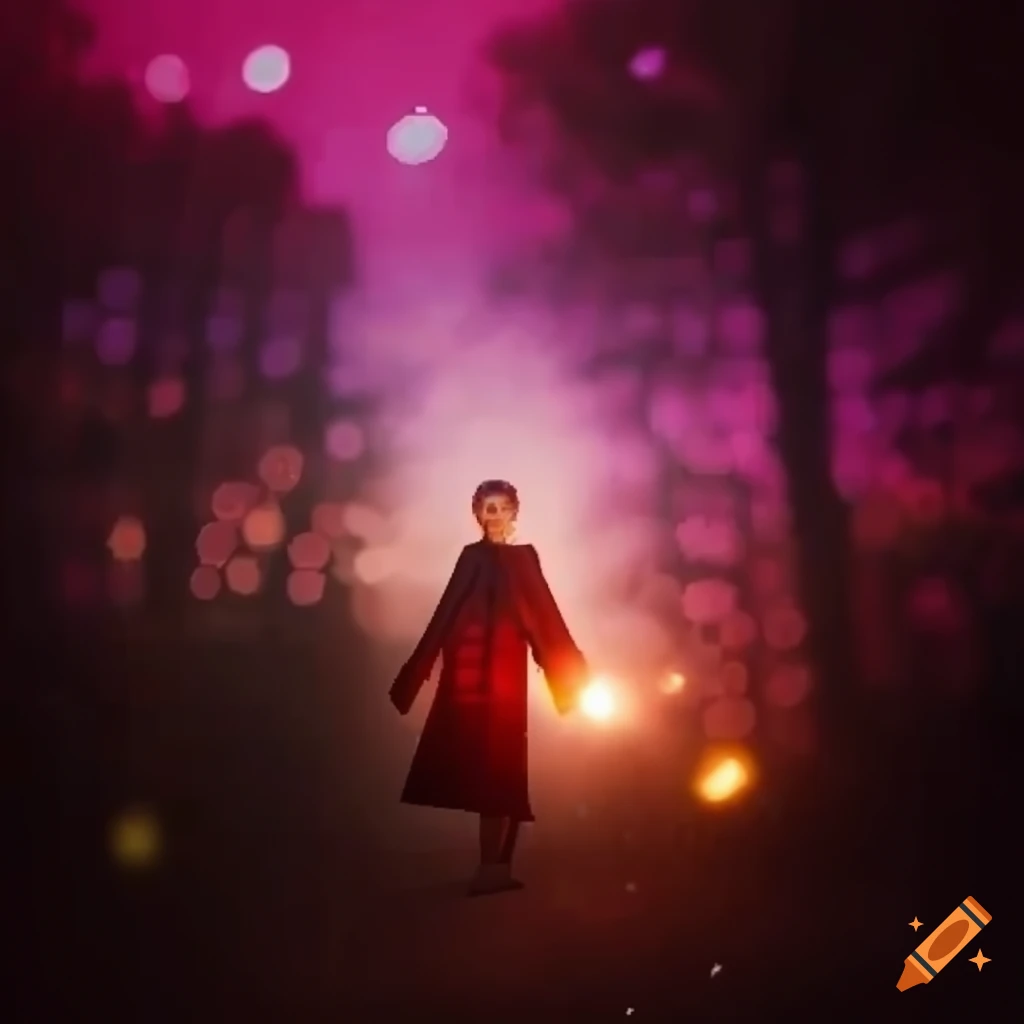 Space-themed minecraft on Craiyon