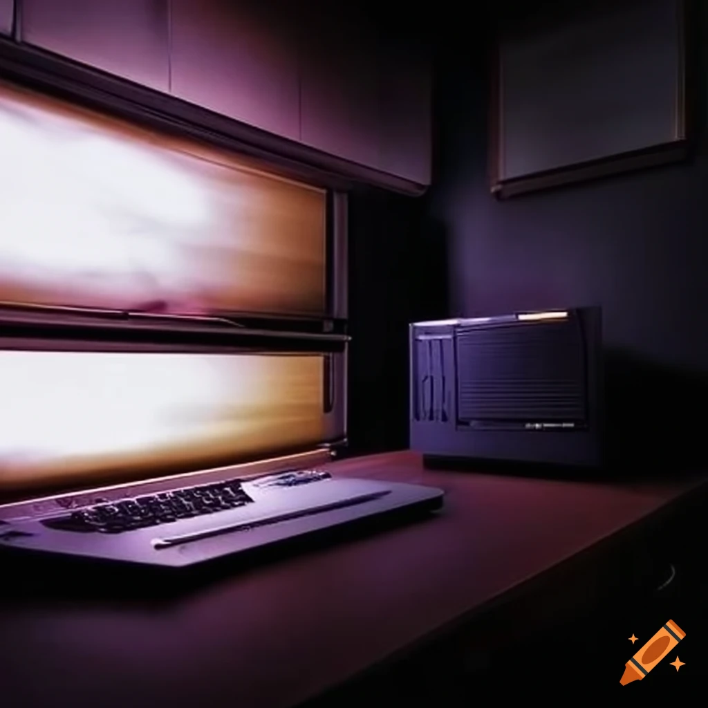 Super high end computer in a comfort room on Craiyon