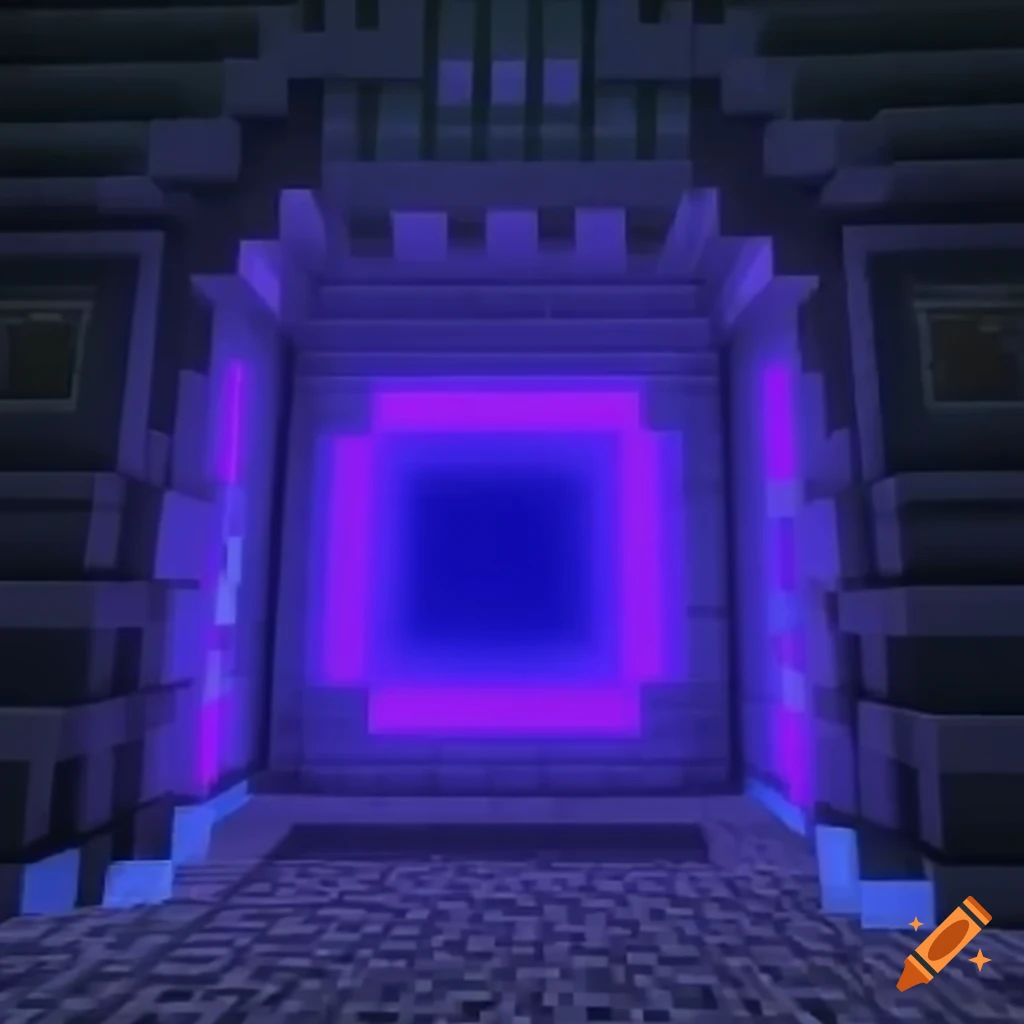 Minecraft portal on Craiyon