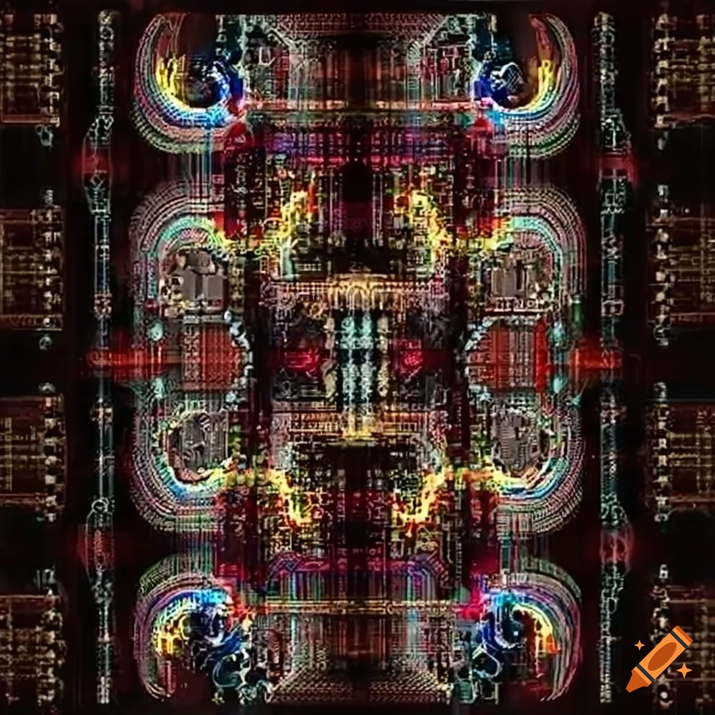 Designing intricate circuits on Craiyon